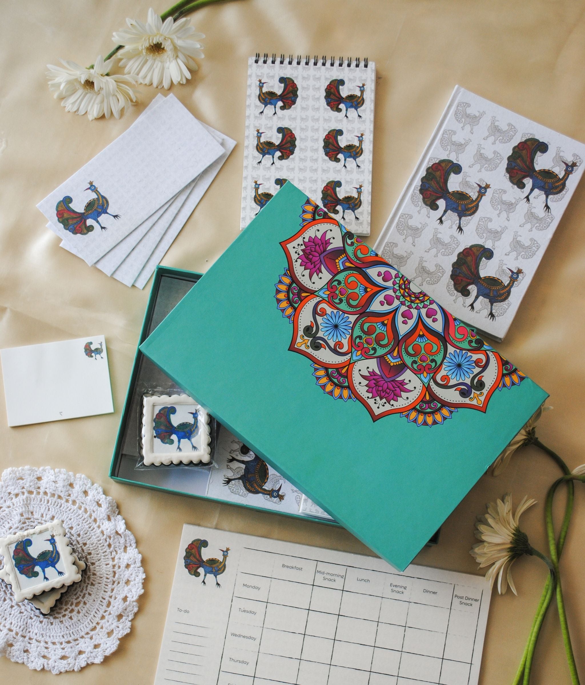 Ekibeki Chitrakathi Mayur Combo (White) – ekibeki