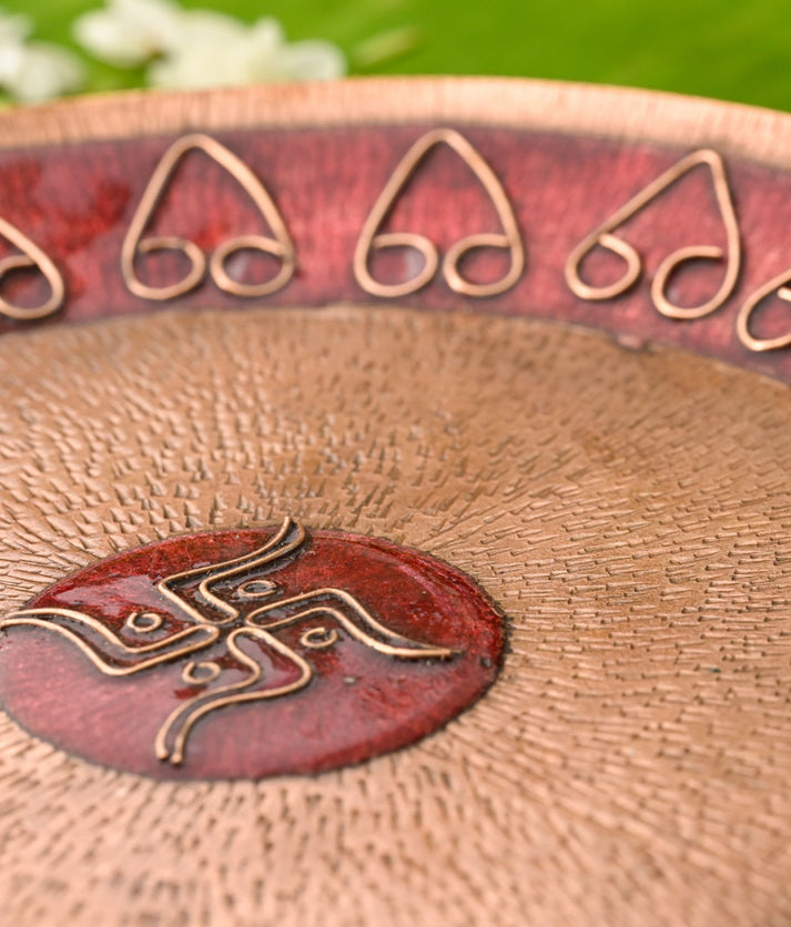 EkiBeki Handcrafted Archana Pooja Thali-(Size-8 inch) – ekibeki